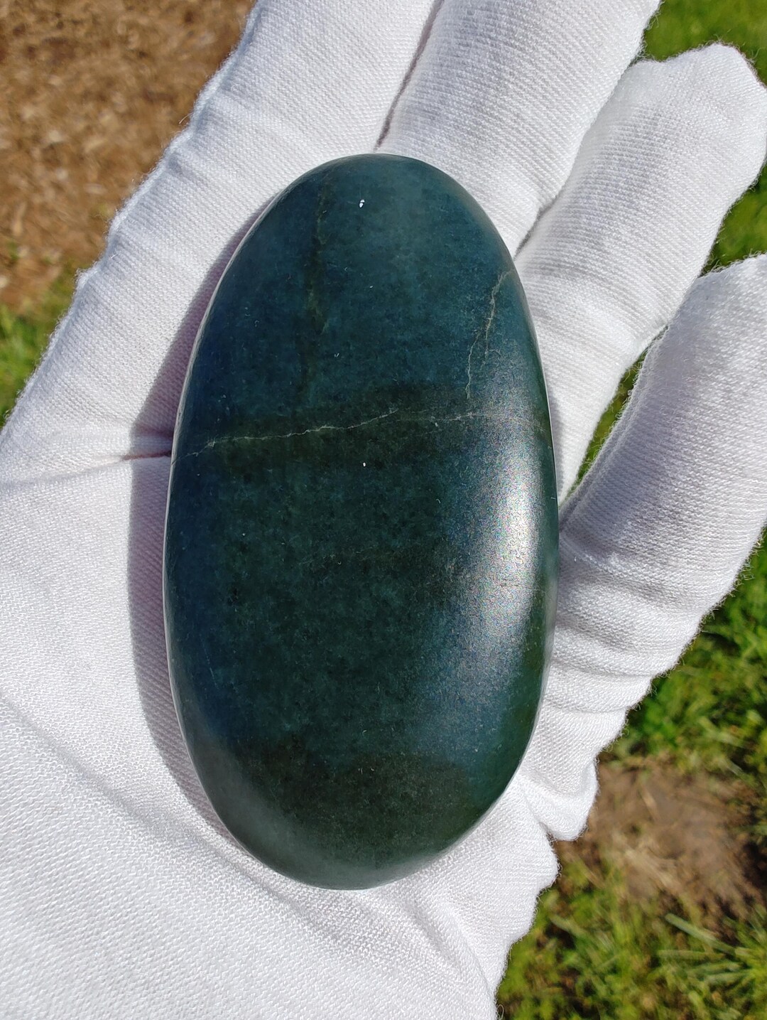 Real Nephrite Jade Palm Stones - Mac's Jade Stones - Etsy
