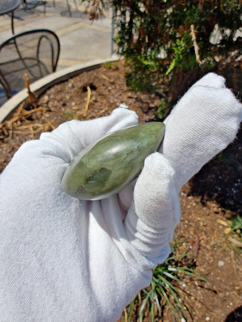 Kidney Shaped Authentic Big Sur Jade Tumbled Palm Stone - Etsy