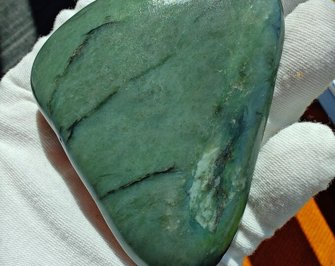 Authentic Big Sur Jade Palm Stone - Lightly Tumbled Big Sur Jade - Etsy