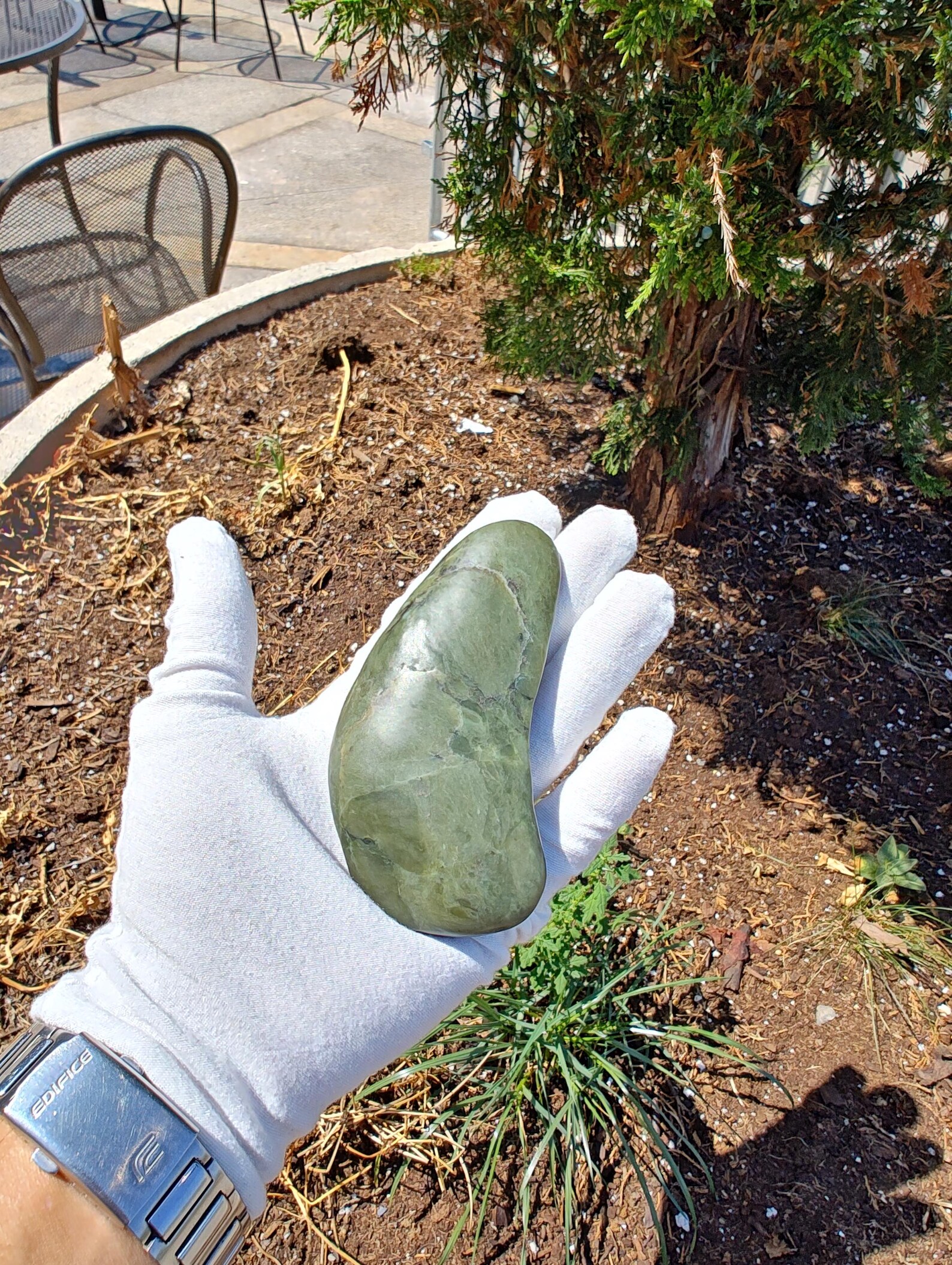 Kidney Shaped Authentic Big Sur Jade Tumbled Palm Stone - Etsy