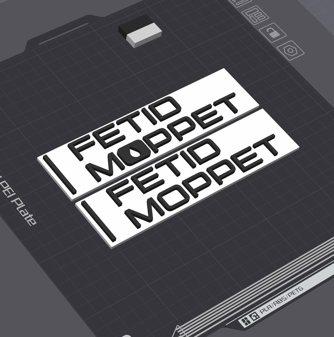 Fetid Moppet Sign Model - 3D Printer Severance Lumon Sign - DIGITAL ...