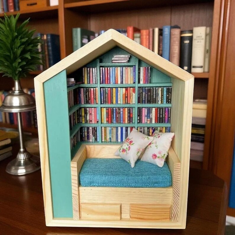 Mini Anxiety Bookroom – Tiny Bookshelf With 200 Mini Books | Stress ...