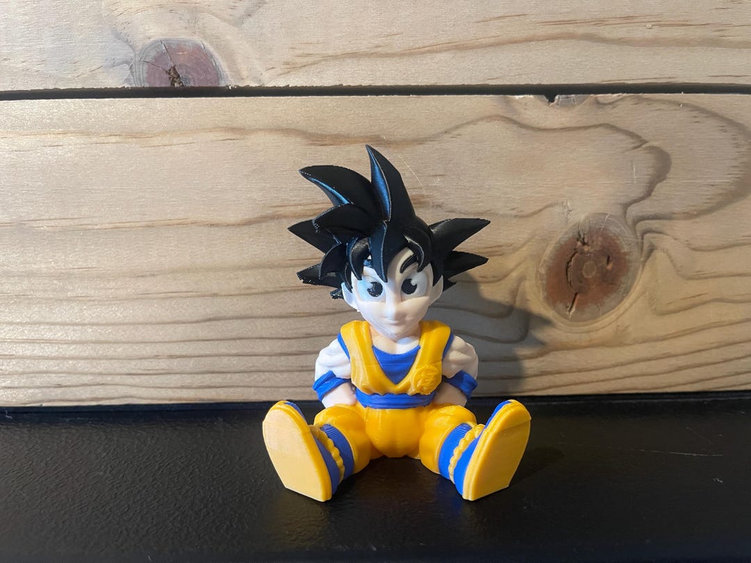 Cute Mini Goku 3D Printed Figure (3 Inches, Stationary) - Etsy