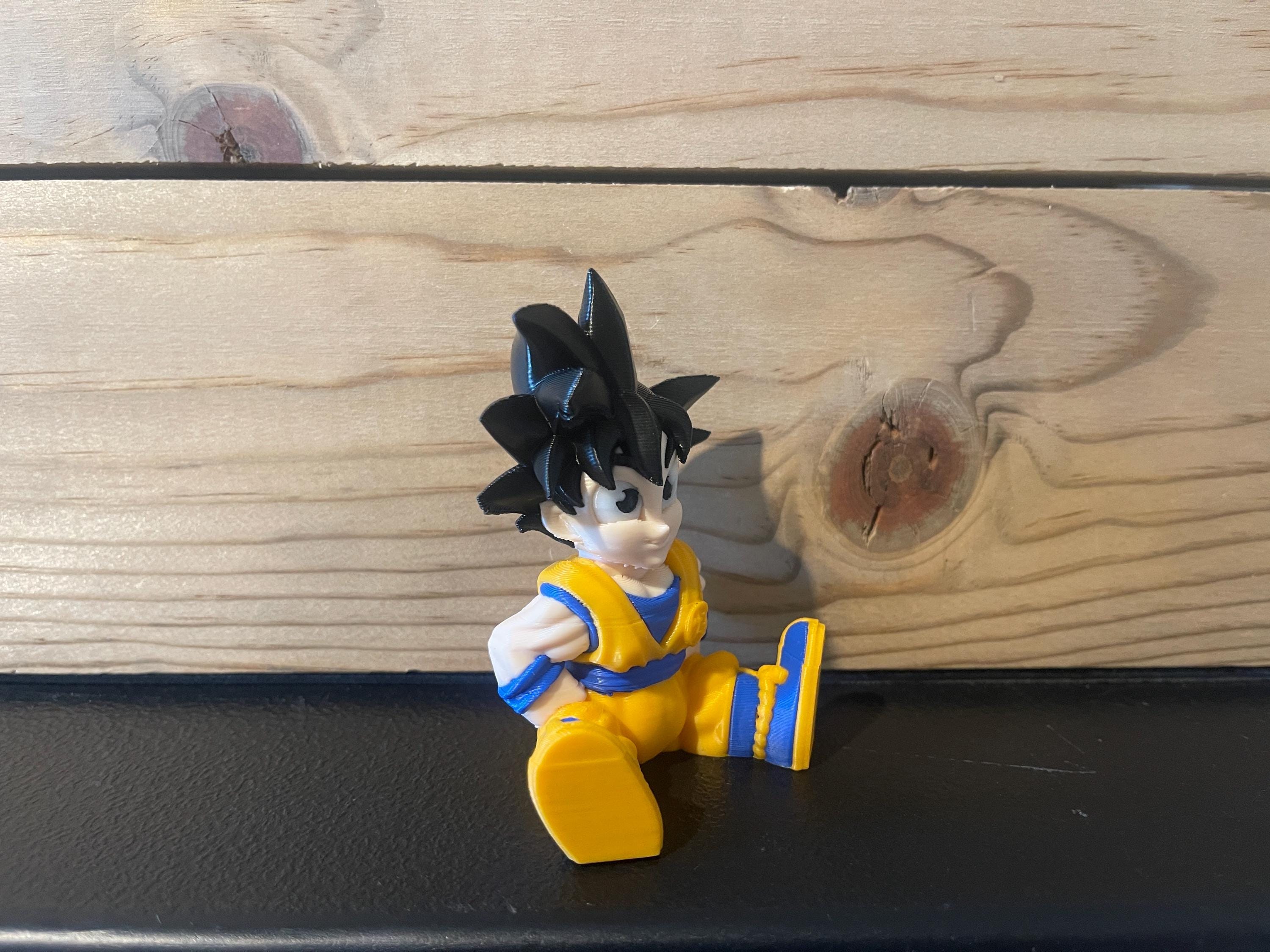 Cute Mini Goku 3D Printed Figure (3 Inches, Stationary) - Etsy