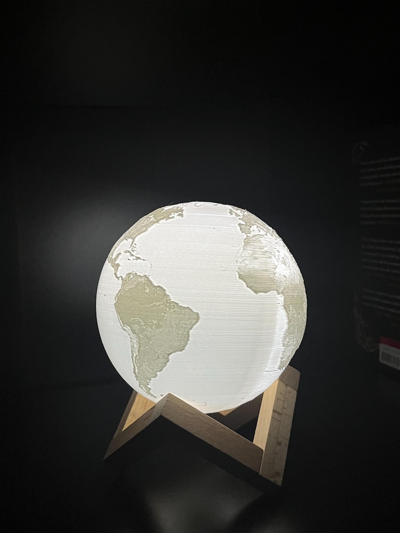 Earth LED Planet Lamp Realistic Space-themed Night Light for Kids ...