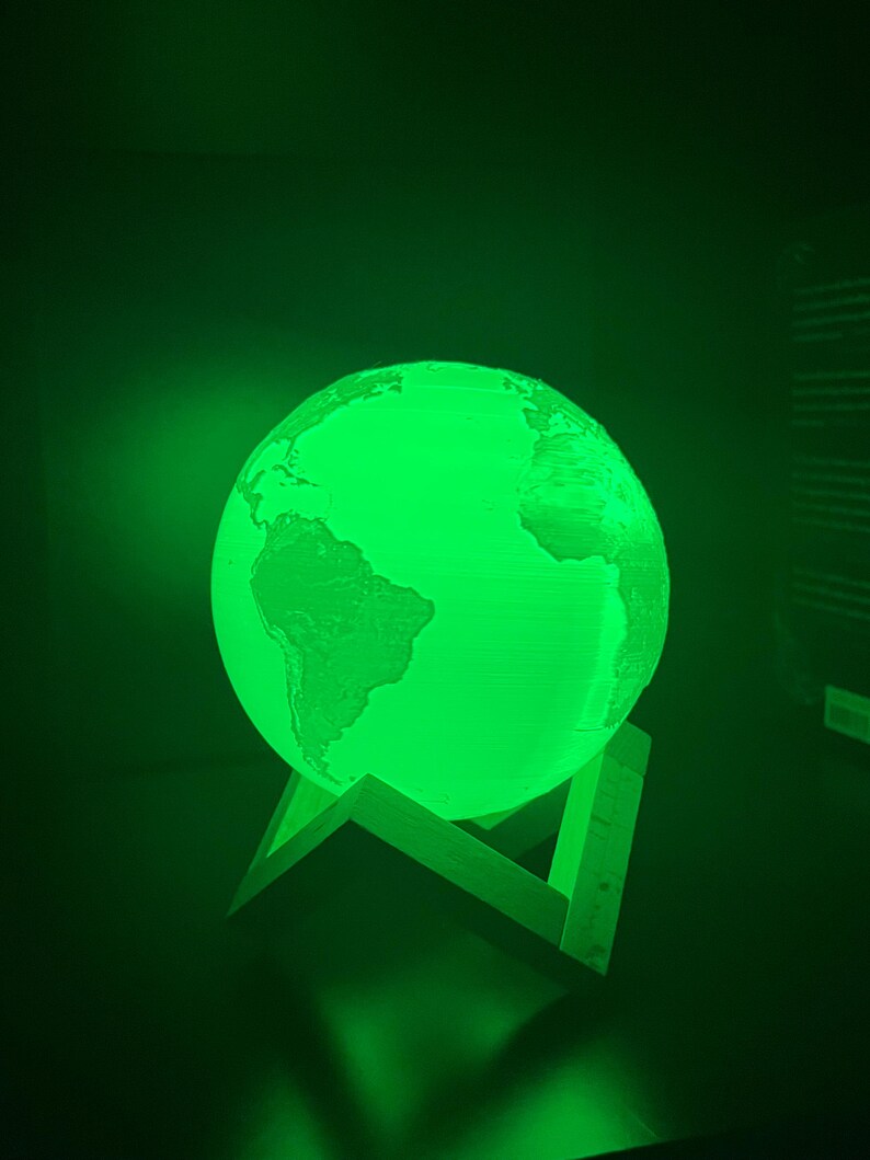 Earth LED Planet Lamp Realistic Space-themed Night Light for Kids ...