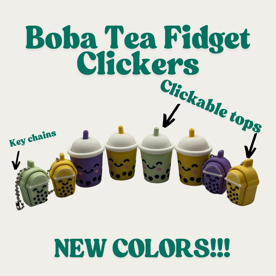 Boba Tea Fidget Clicker – Cute Sensory Toy for ADHD, Autism & Stress Relief – Bubble Tea Lover ...
