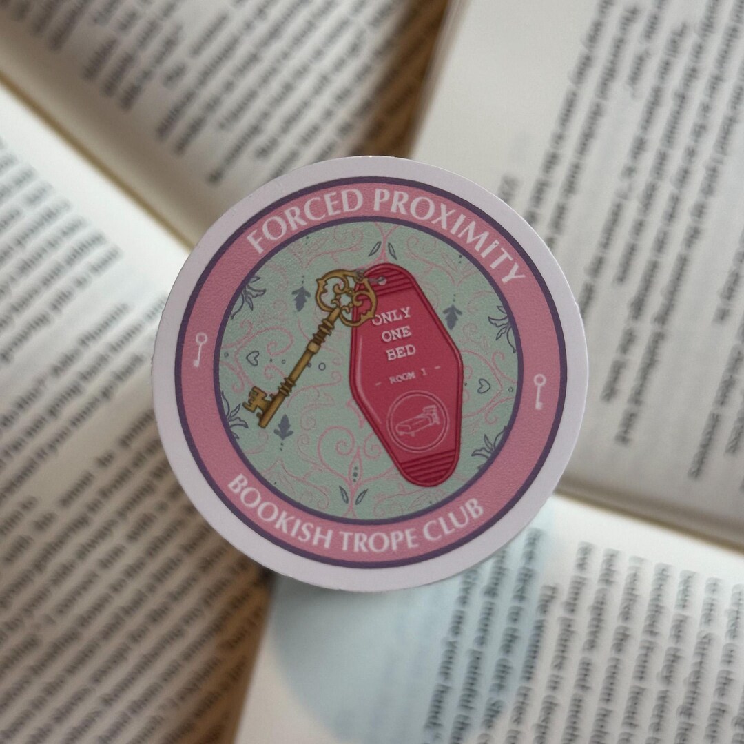 Forced Proximity Book Trope Sticker, Bookish Stickers, Kindle Sticker ...