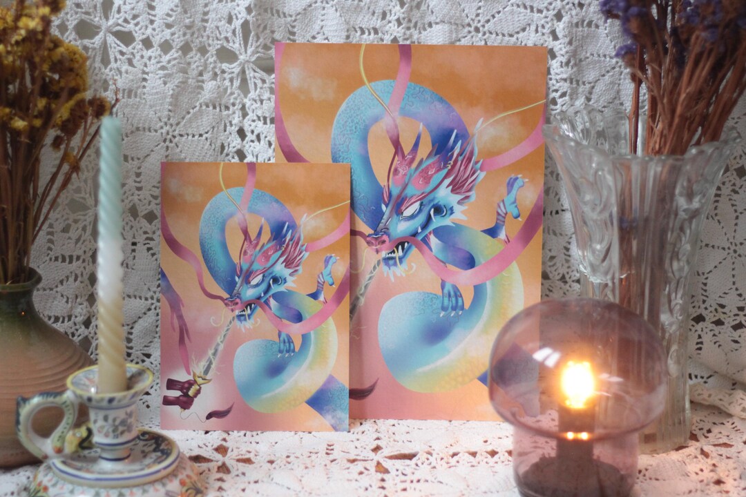 Poster Print Illustration on A4 and A5 Paper - Fairycore, Surrealist ...