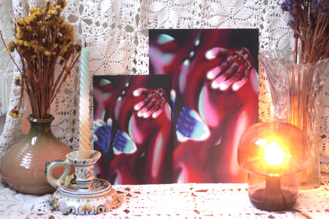 Poster Print Illustration on A4 and A5 Paper - Fairycore, Surrealist ...