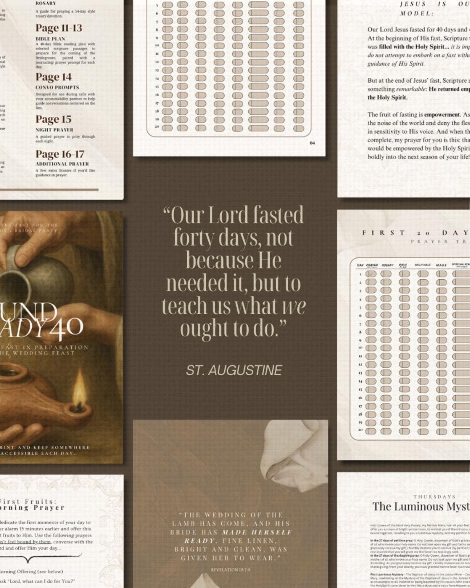 Found Ready 40: A 40-day Lenten Fast for Catholic Women - Etsy