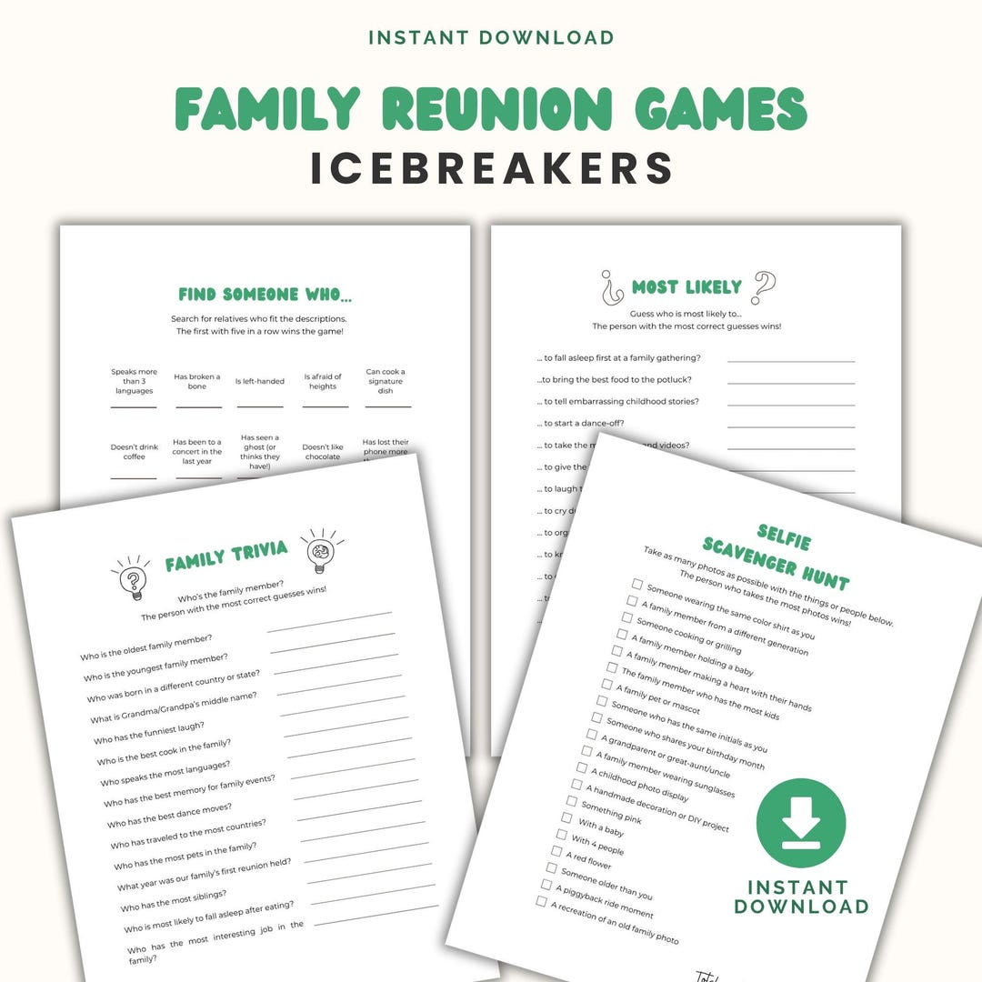 Icebreaker Games Printable Conversation Starters Icebreaker Get to Know ...