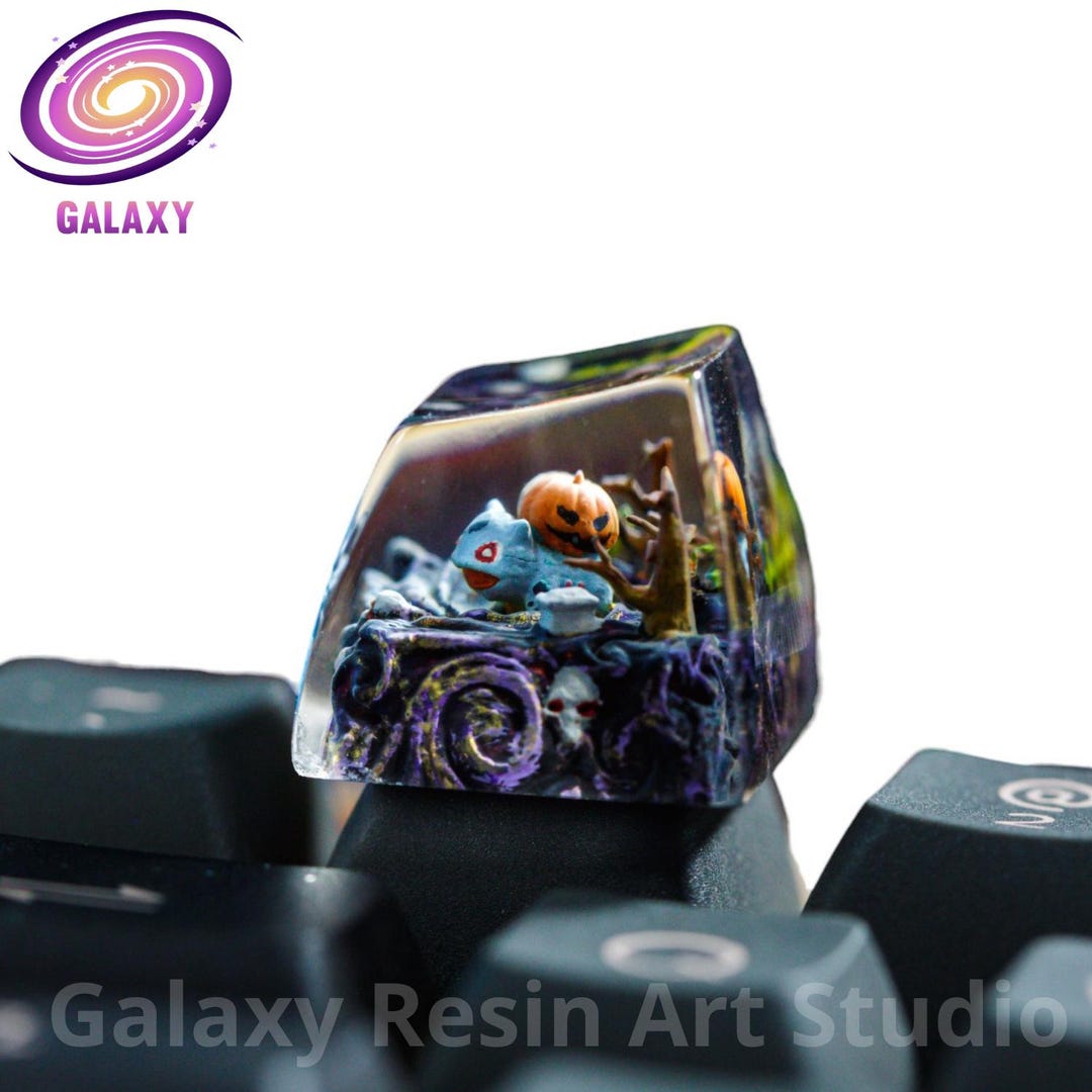 Bulbasaur Keycap, Pokemon Artisan Keycap, Kawaii Keycap Set, Custom ...