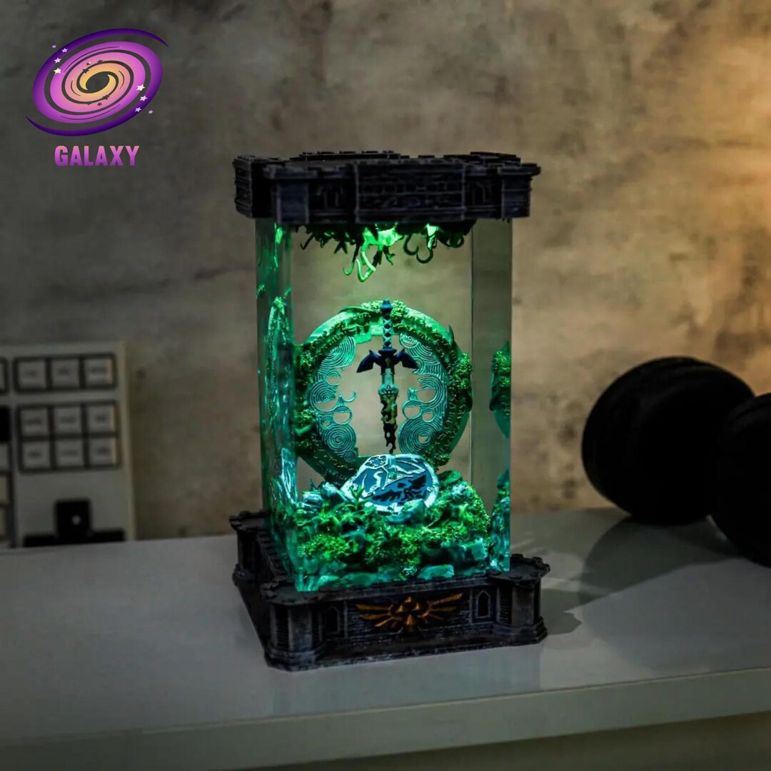 Master Sword and Shield Lamp, Li.nk Zel.da Resin Lamp, Link Ze.ld.a ...