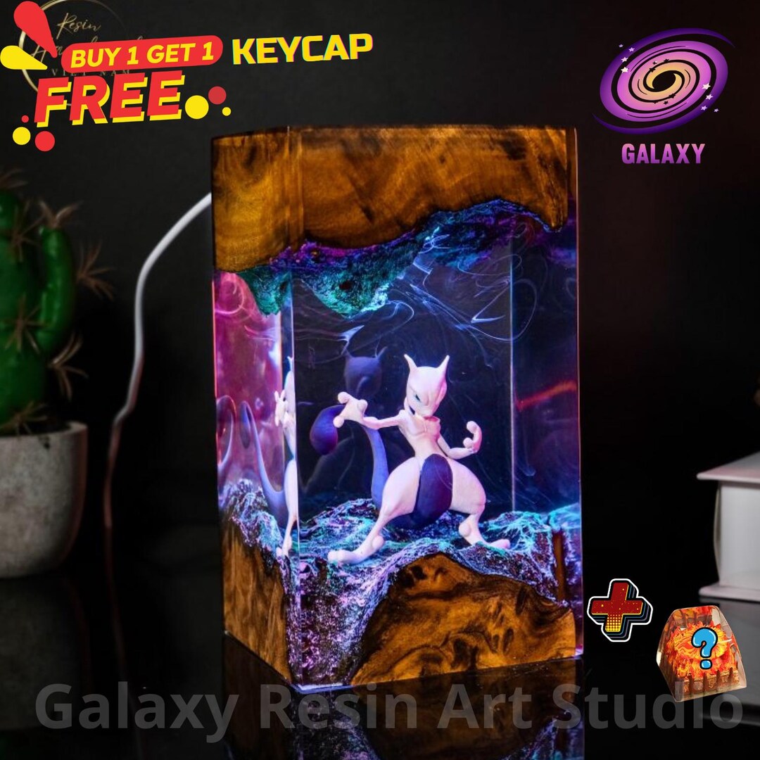 Mewtwo Poke.mon Lamp, Arceus Poke.mon Lamp Custom Poke.mon Resin Lamp ...