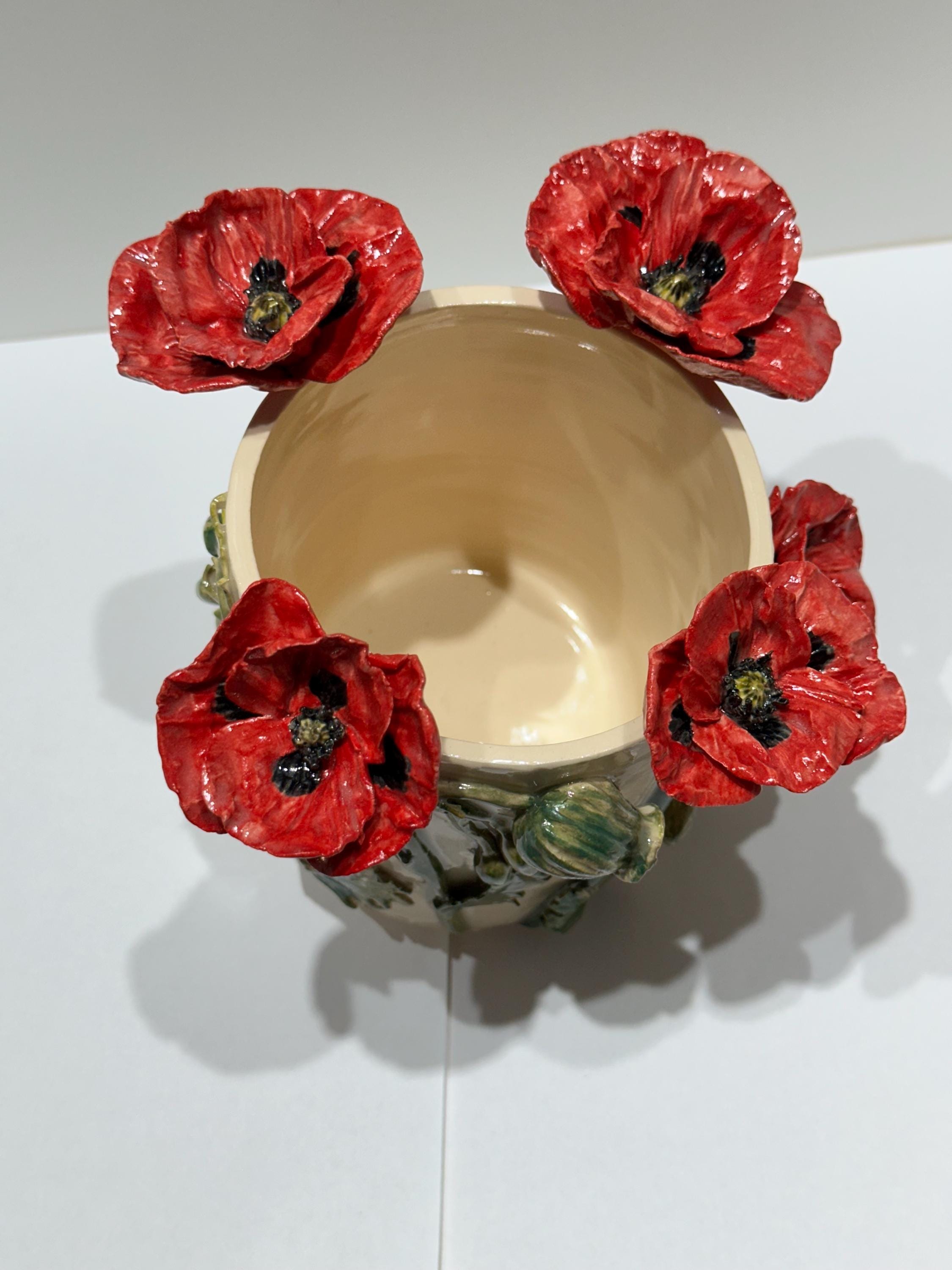 Poppy Flowers Vase: Decorative Ceramic Vase - Etsy