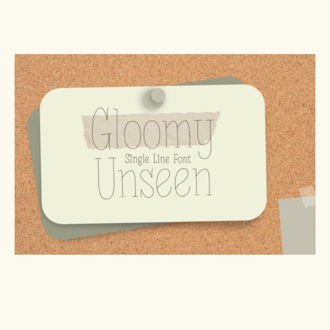 Gloomy Unseen Font, Fonts for Canva, Cursive Fonts Svg, Handwritten ...