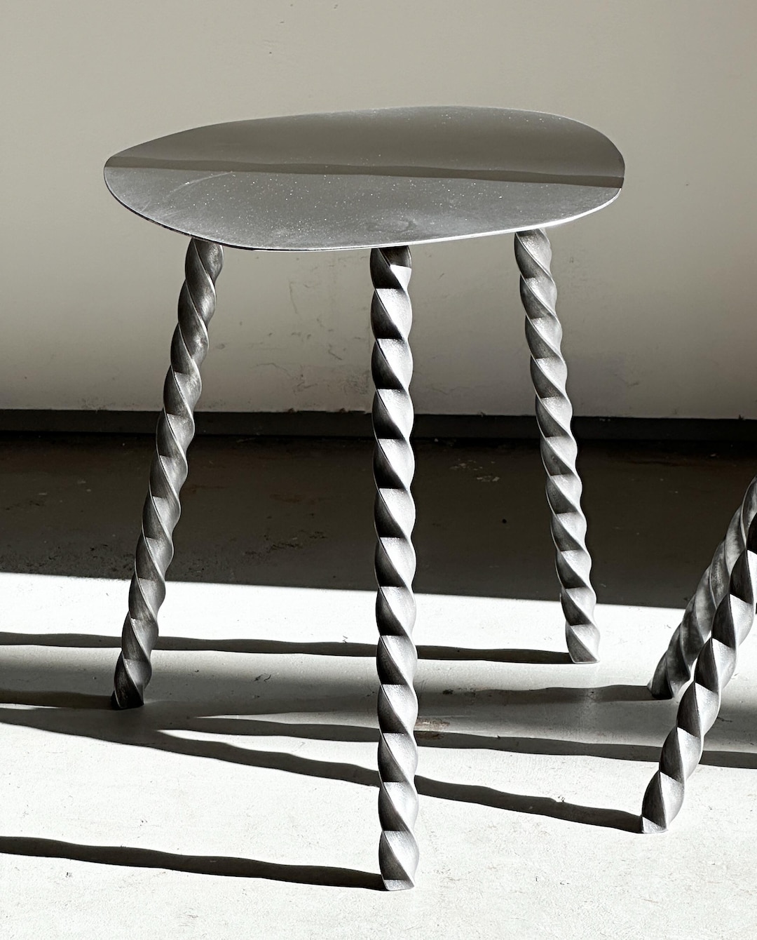 Twisted Metal Stool - Etsy