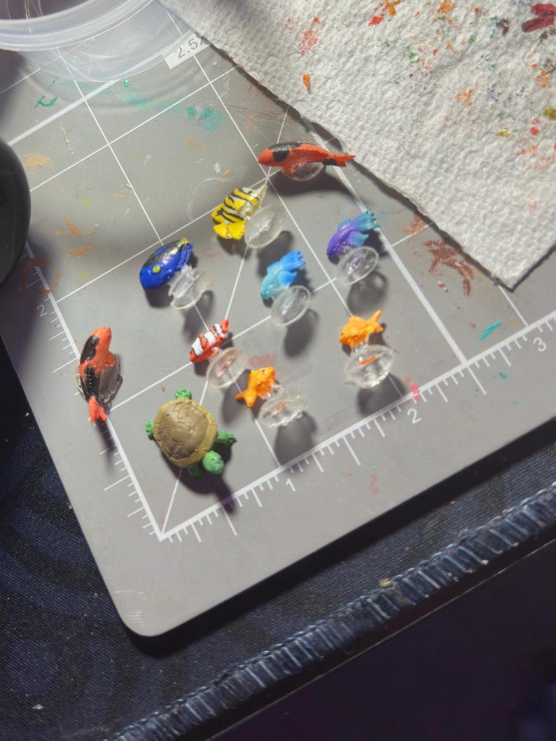 Miniverse Zoo (fish and Turtles) - Etsy