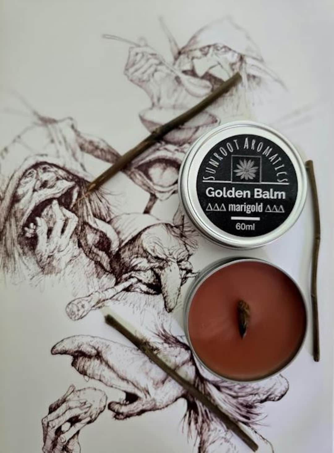Marigold Glow Balm – Sunlit Blossoms & Forest Resin: Wild Harvested ...