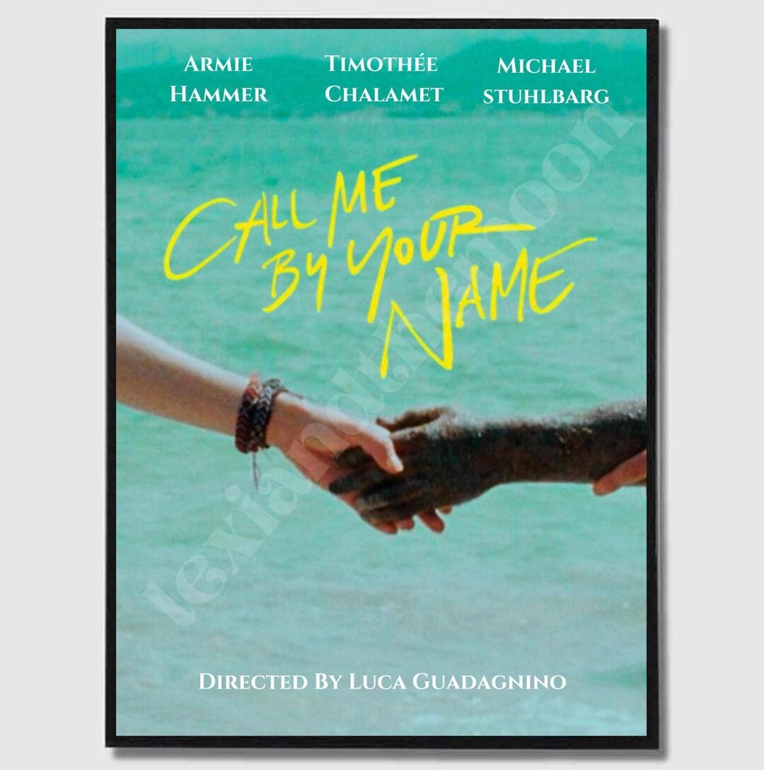 DIGITAL Printable Call Me by Your Name Movie Poster Timothee Chalamet ...