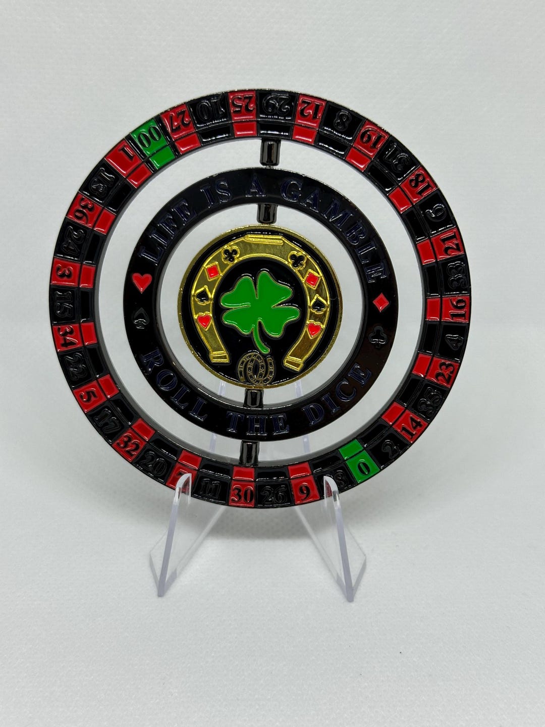 3-piece Spinner Challenge Coin (black Nickel) - Etsy