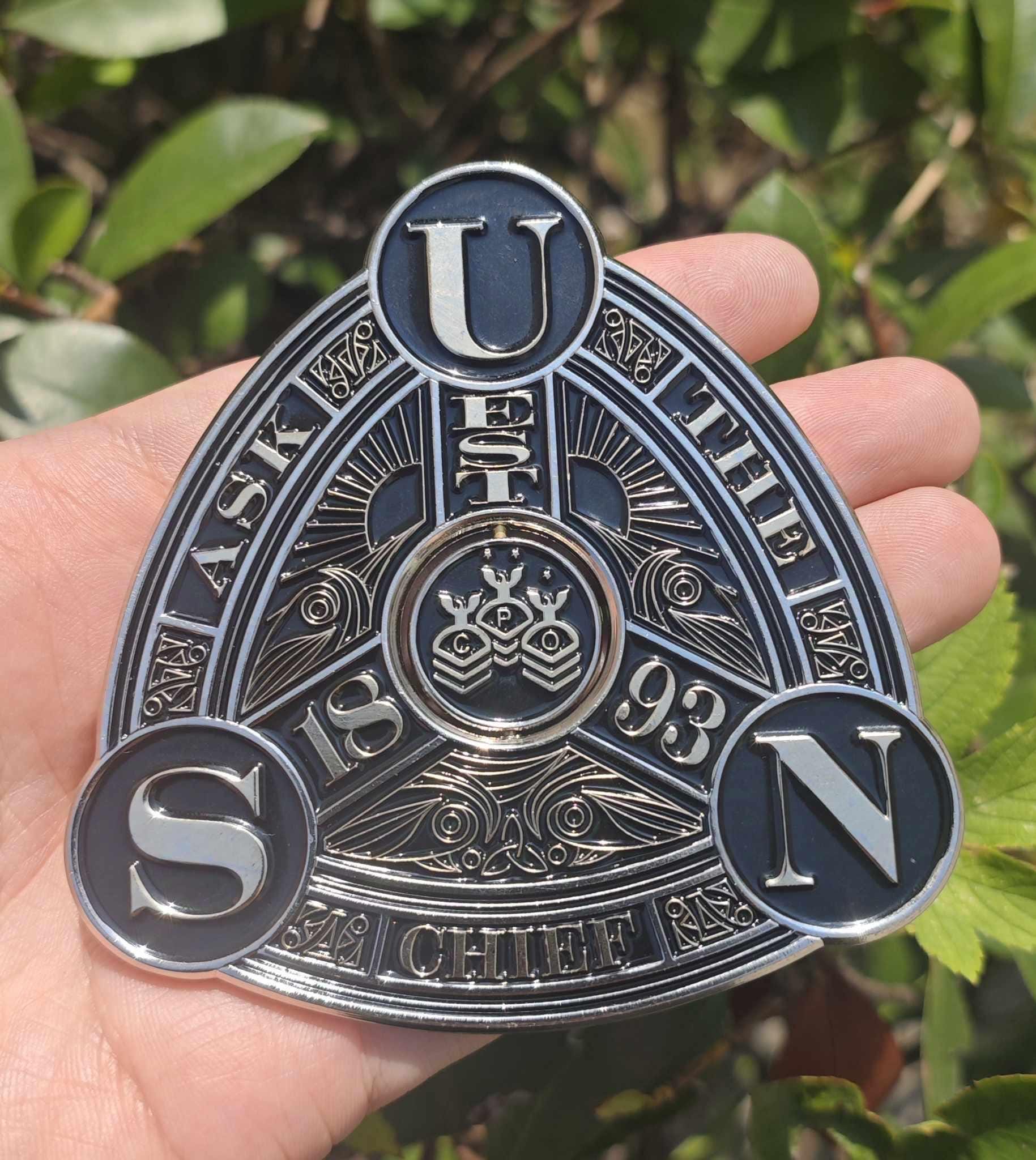 Ask the Chief Spinner Challenge Coin - Etsy