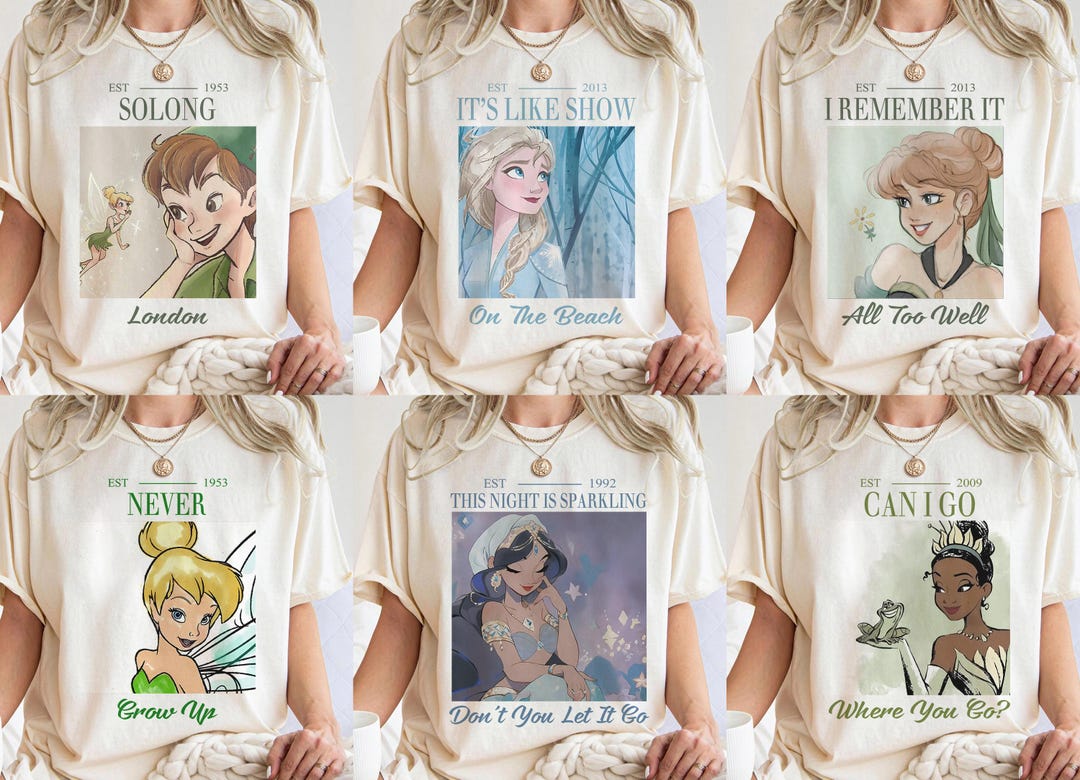 Vintage Walt Disney World Shirts, Retro Disney Princess Tee, Princess ...