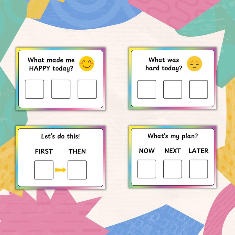 Visual Schedule for Neurodivergent Kids | Autism Routine Chart ...