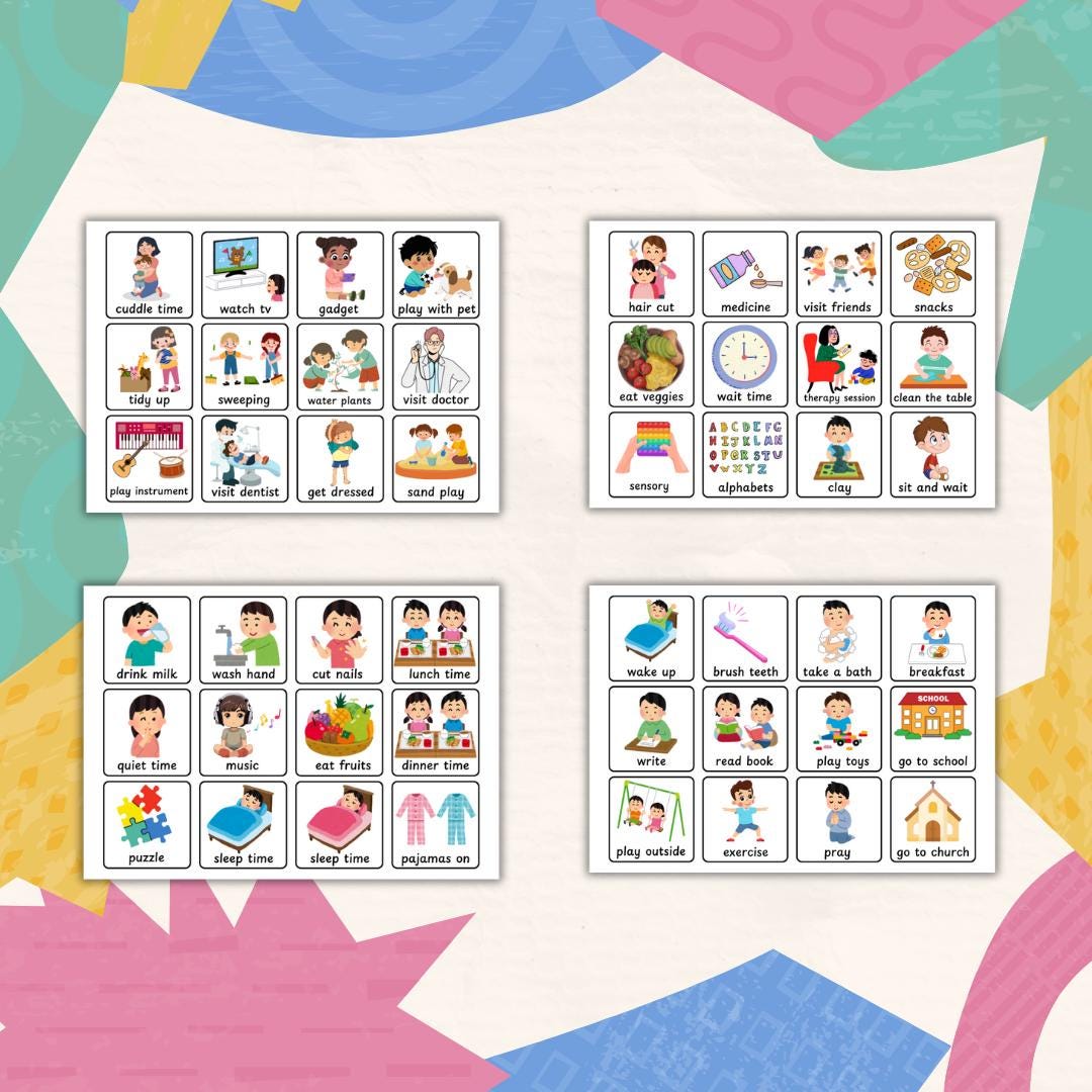 Visual Schedule for Neurodivergent Kids | Autism Routine Chart ...