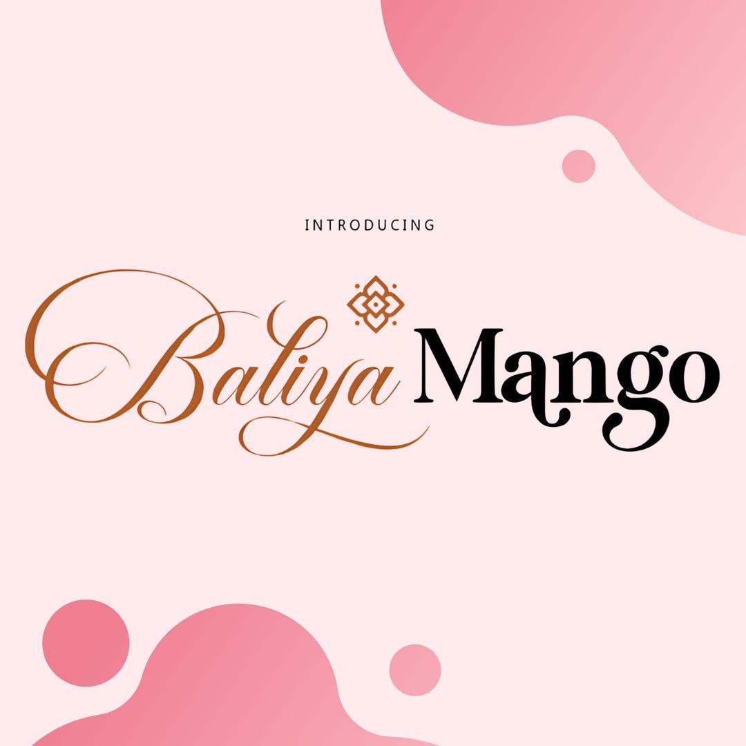 Baliya Mango Font, Wedding Fonts Bundle, Calligraphy Font Svg, Fonts ...