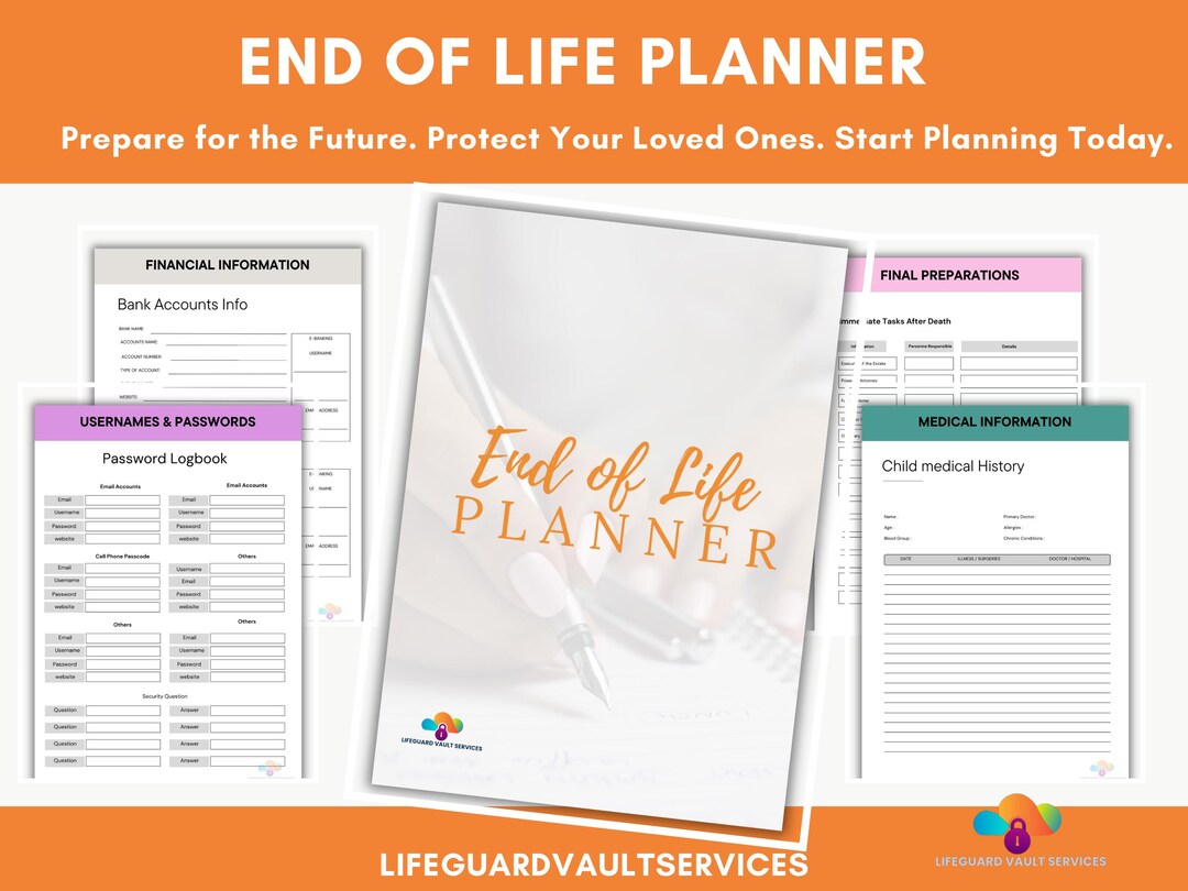 Emergency Binder | End of Life Planner | Life Binder| in Case of ...
