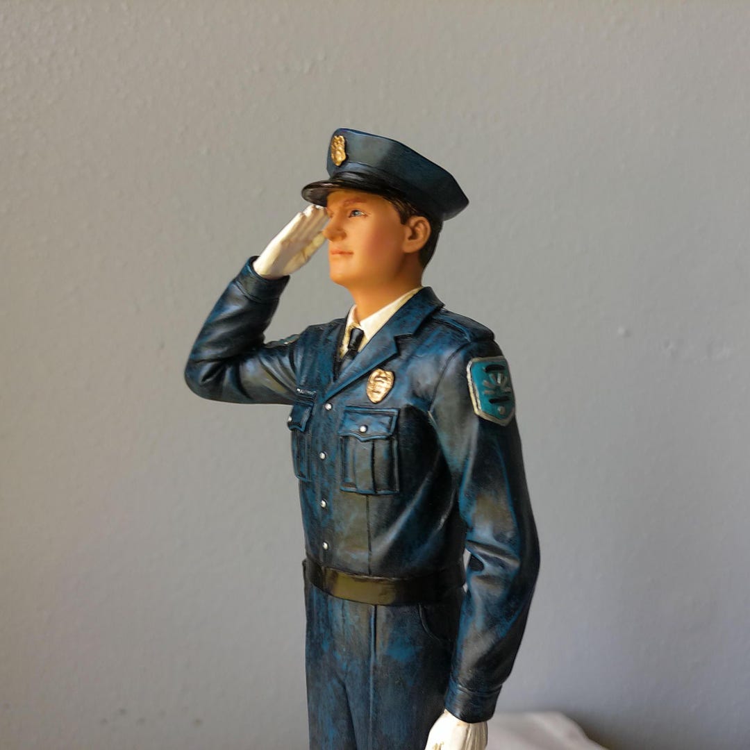 Blue Hats of Bravery "the Salute" Figurine - Vanmark / Blue Sky ...