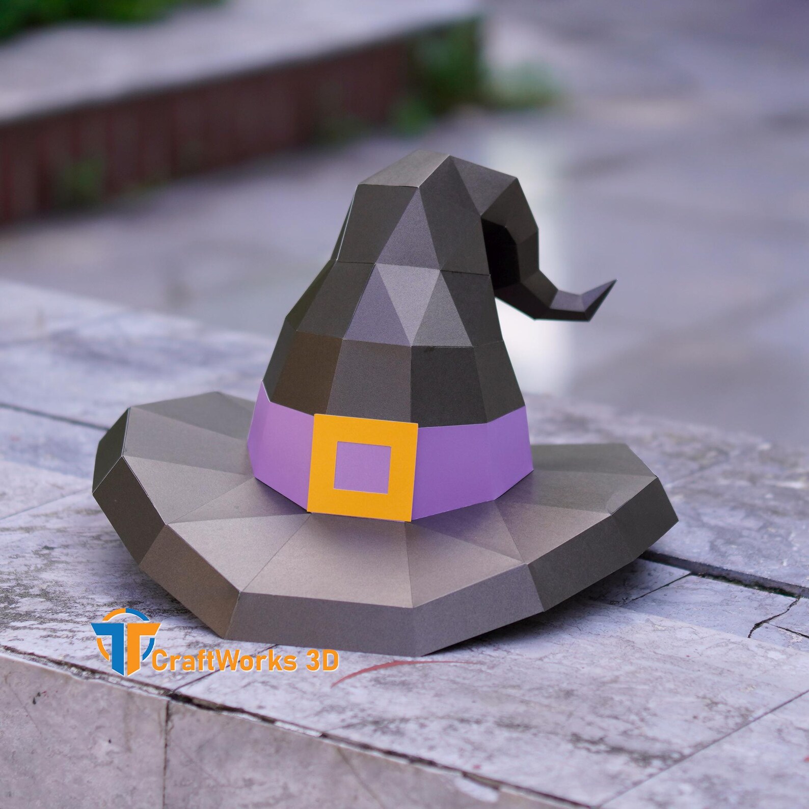 Low Poly Witch Hat Papercraft – 3D Halloween Decor (PDF, SVG) - Etsy