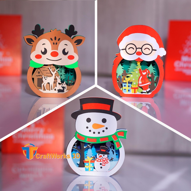 Pop up Christmas Cards - Etsy