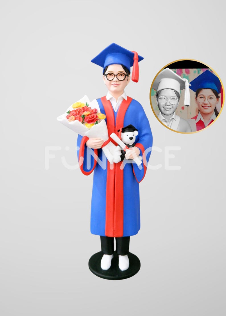 Custom Graduation Figurine, Personalized 3D Statue, Graduate Gift - Etsy