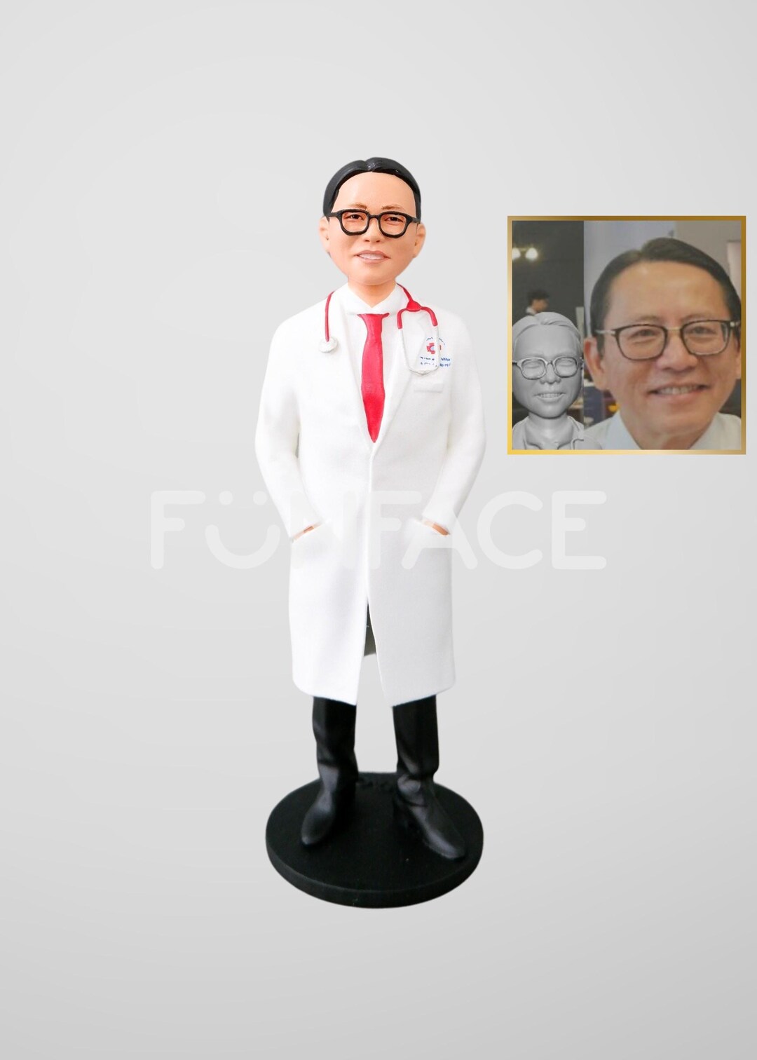 Doctor Realistic Figure, Gift for Doctor, Custom Figure, Custom ...
