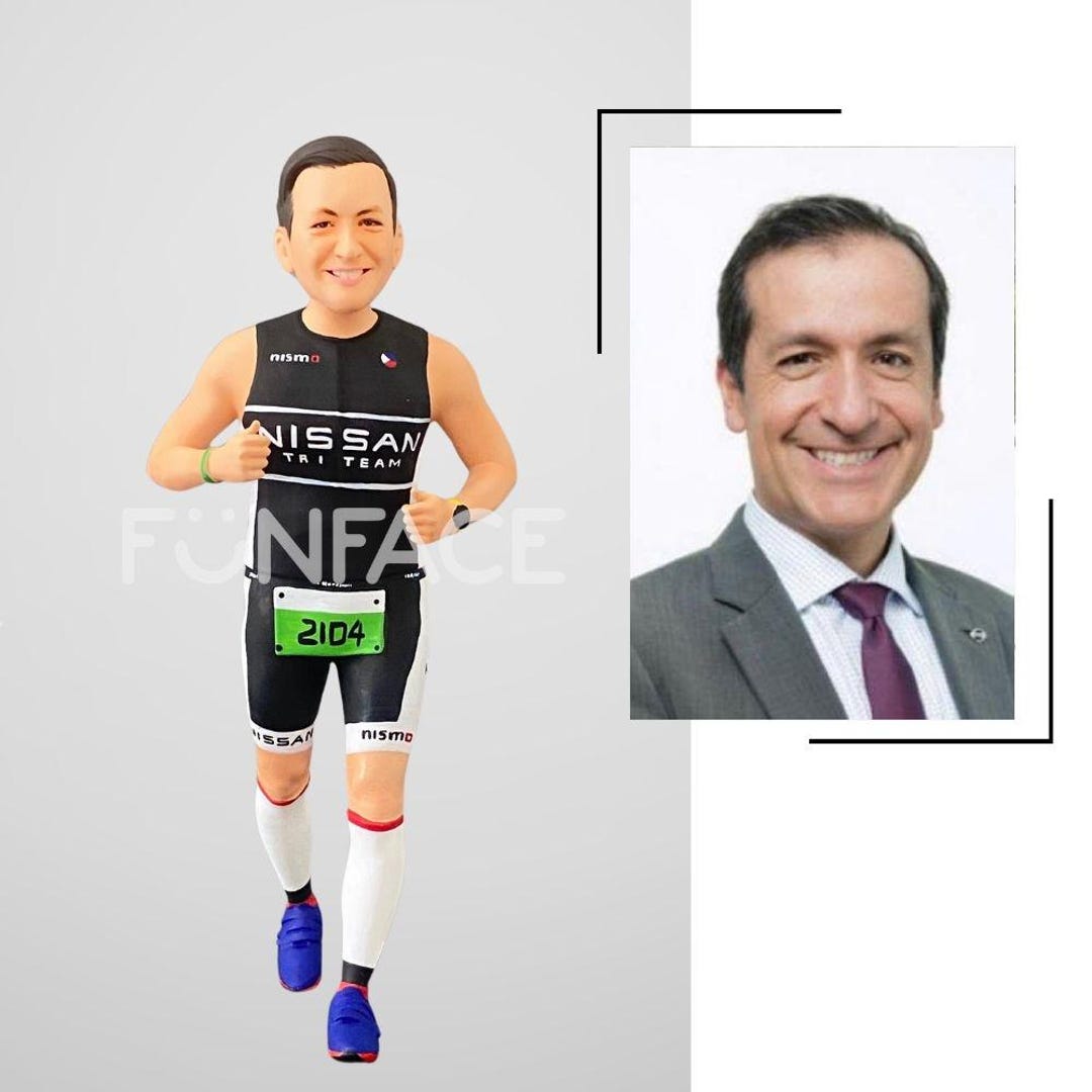 Runner Custom Figure, Running Custom Bobble Head, Custom Bobble Head ...