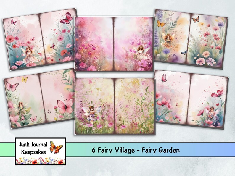 Fairy Village, Fairy, Junk Journal, Digital Download, Scrapbooking ...