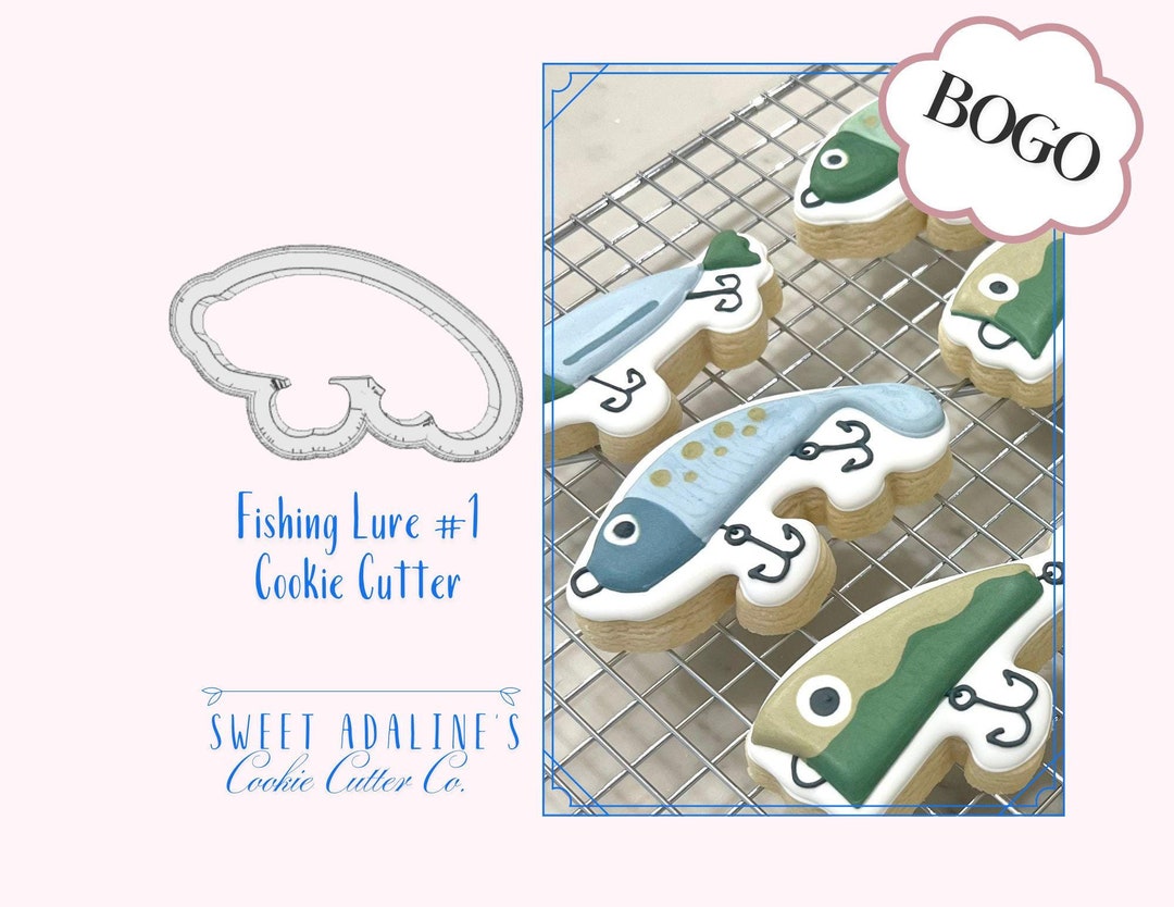 BOGO Fishing Lure #1 Cookie Cutter – Perfect for Father's Day, Fishing ...
