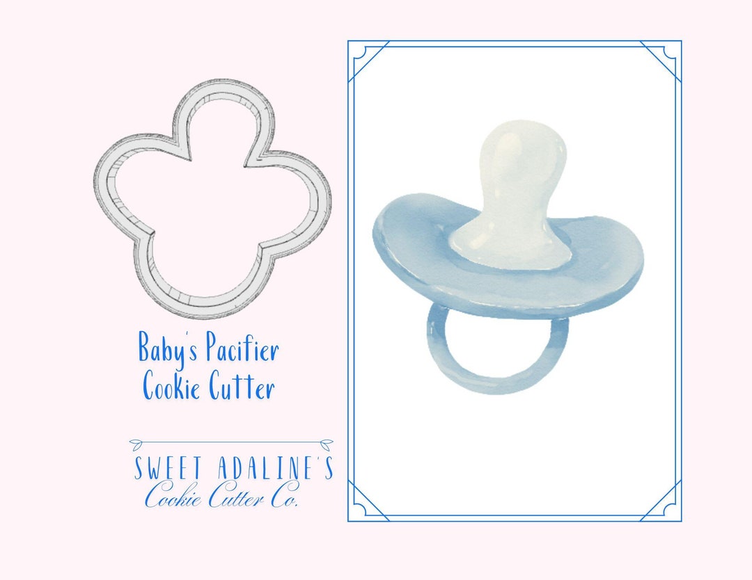 BOGO Baby Pacifier Cookie Cutter – Adorable Binky Design for Baby ...