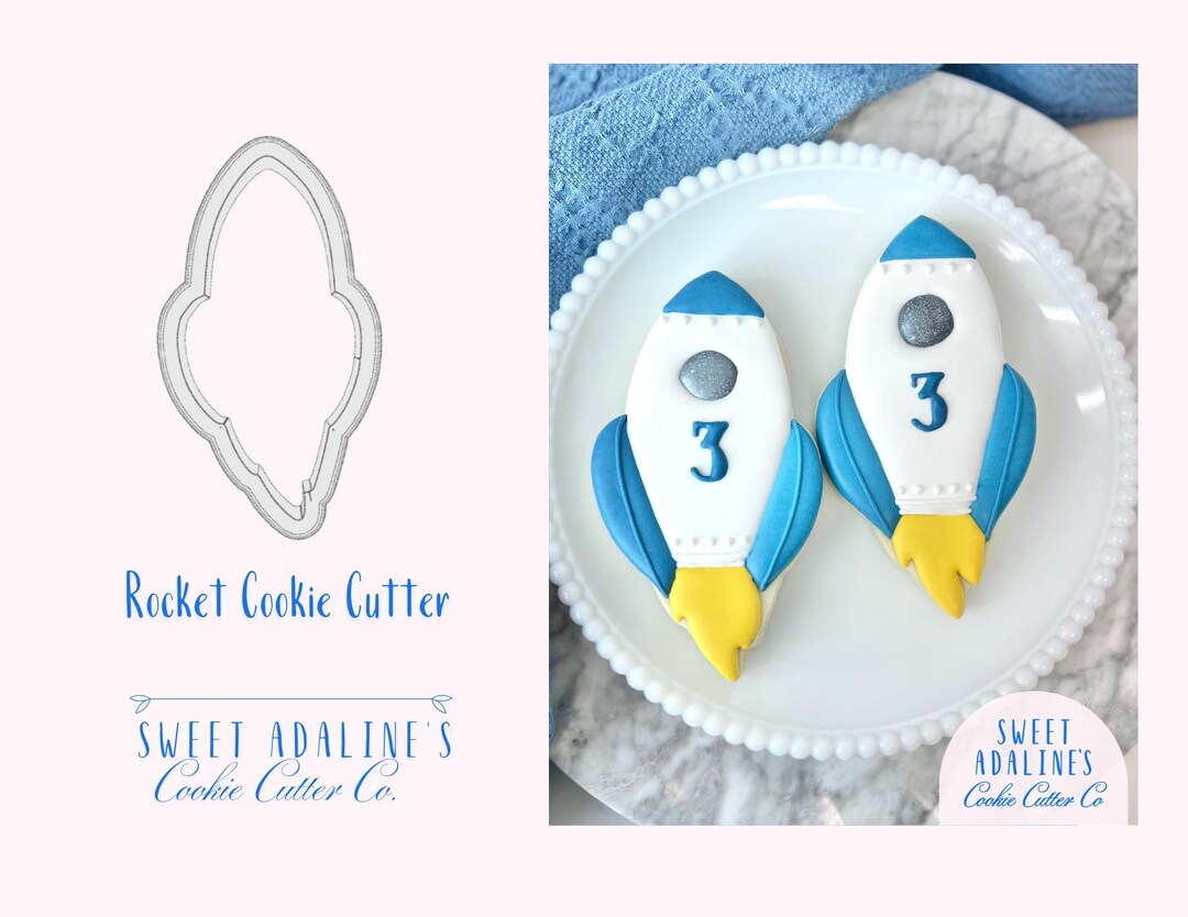 Rocket Cookie Cutter: Space Theme Party, Galaxy Baking Tool - Etsy