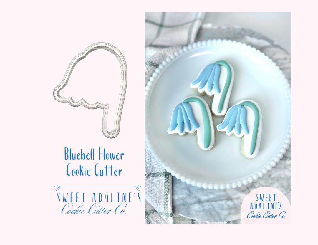 Bluebell Flower Cookie Cutter: Fairy Garden, Woodland, Spring & Baby ...