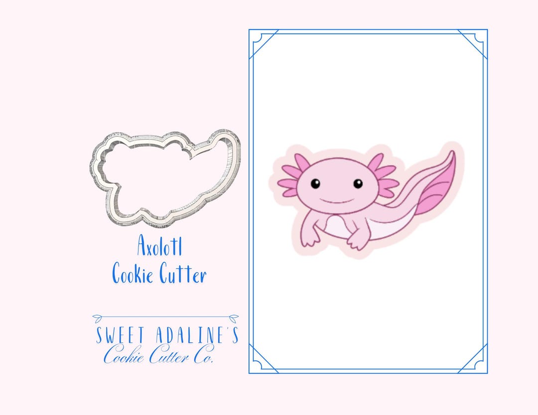Axolotl Cookie Cutter: Cute Kawaii Cookie Cutters for Under the Sea ...