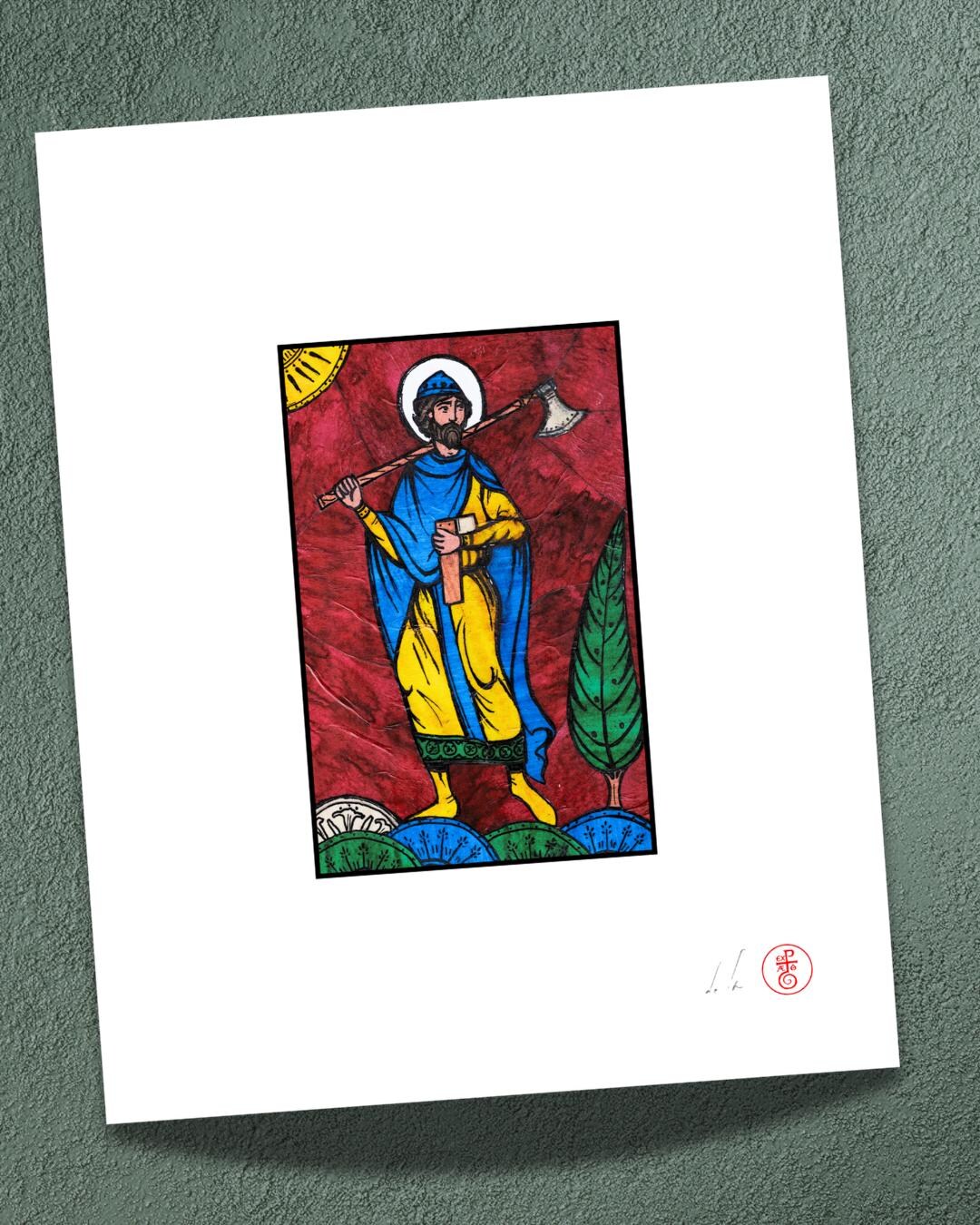 St. Joseph the Worker | Signed Print by Andrew De Sa | Sacred Art ...