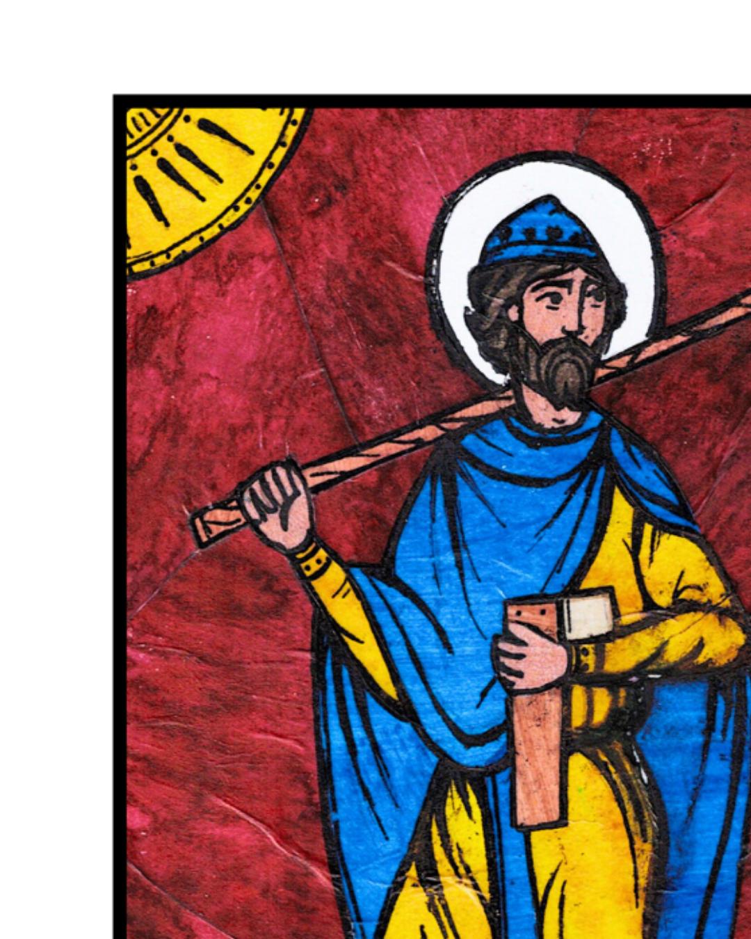 St. Joseph the Worker | Signed Print by Andrew De Sa | Sacred Art ...