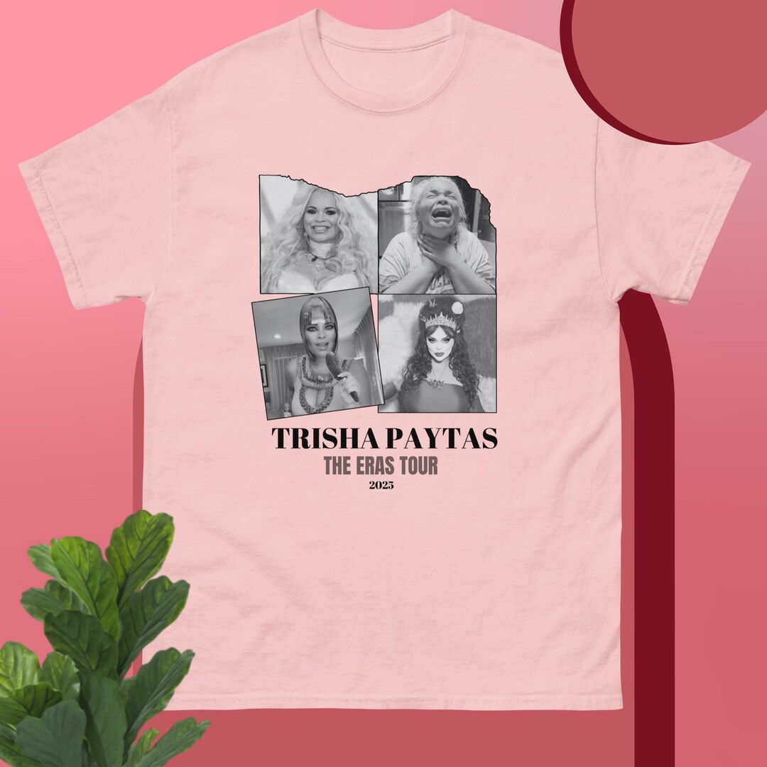 Trisha Paytas Eras Tour 2025 T-shirt, Eras Tour Pink Girl Shirt Fun ...
