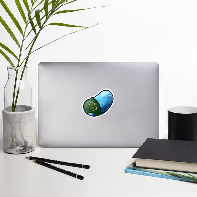 Jerry Bean Sticker – Cute & Quirky Vinyl Decal for Laptops, Water ...