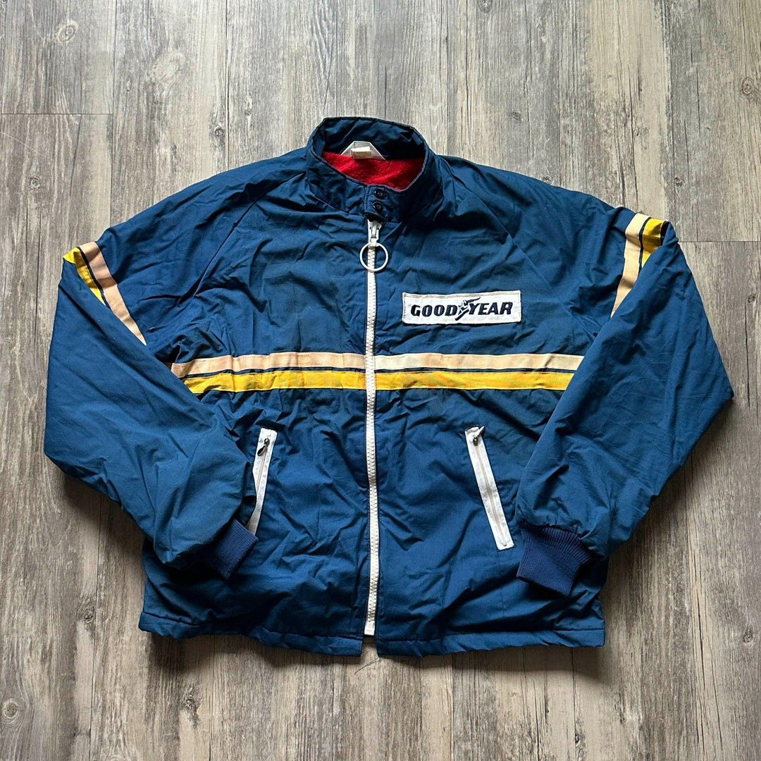 Vintage 70s Goodyear Racing Jacket Size Large - Etsy