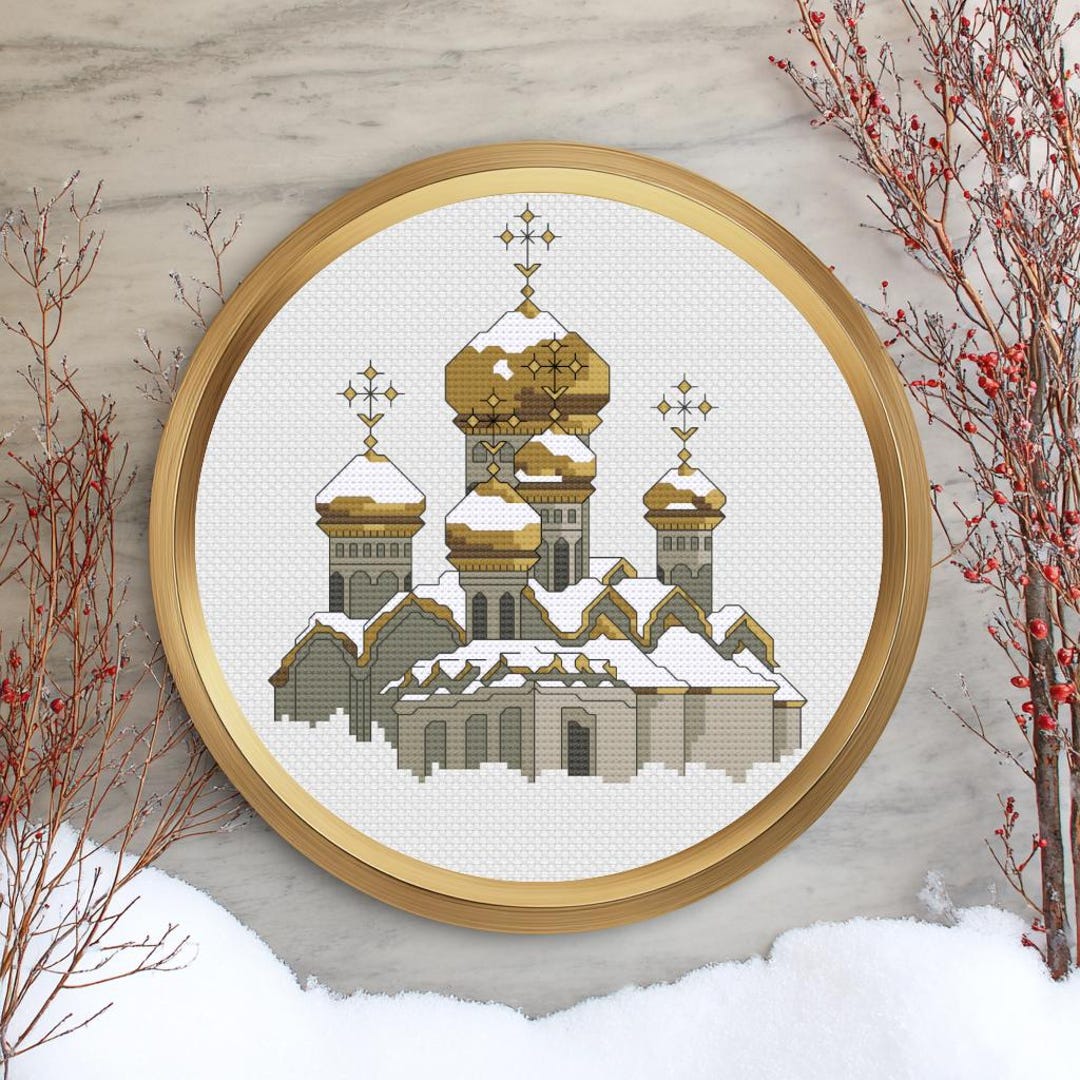 Winter Russian Turrets Cross Stitch Pattern - Etsy